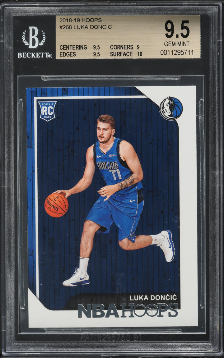 2018 Hoops Luka Doncic ROOKIE #268 BGS 9.5 GEM MINT on Fanatics Collect
