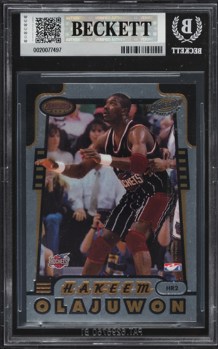 1996 Bowman's Best Honor Roll Michael Jordan Hakeem Olajuwon #HR2 BGS 8 ...