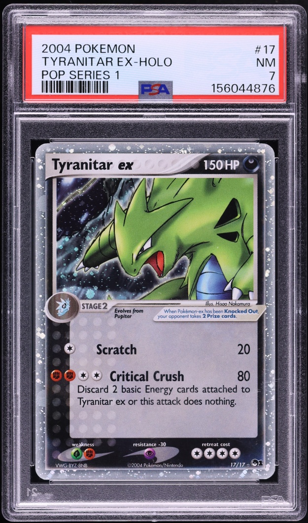 2004 Pokemon POP Series 1 Holo Tyranitar ex #17 PSA 7 NRMT on Fanatics ...