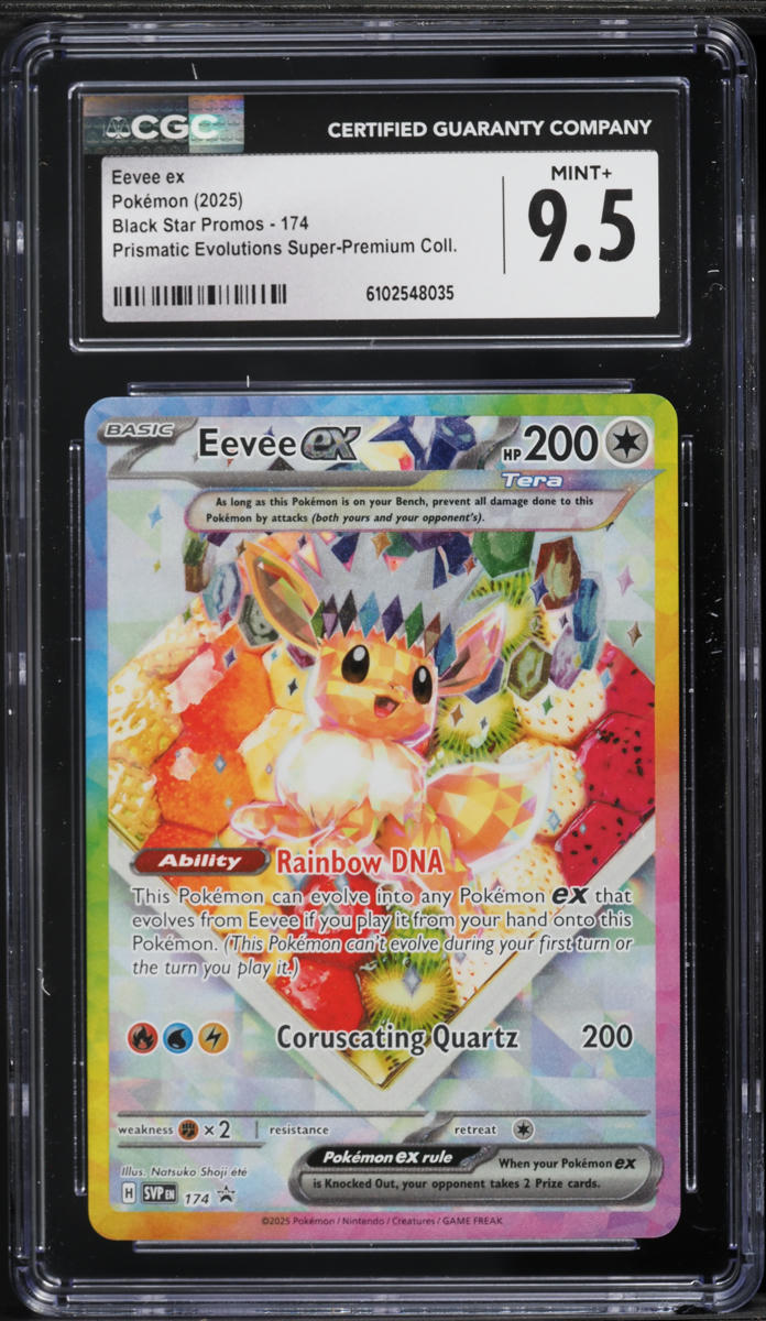 2025 Pokemon SV Promo Prismatic Evolutions Super Premium Holo Eevee ex ...