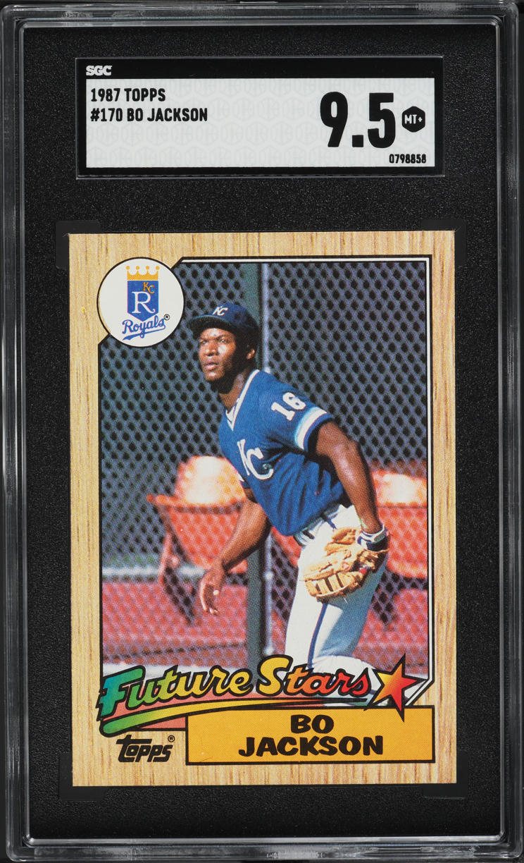 1987 Topps Bo Jackson #170 SGC 9.5 MINT+ on Fanatics Collect
