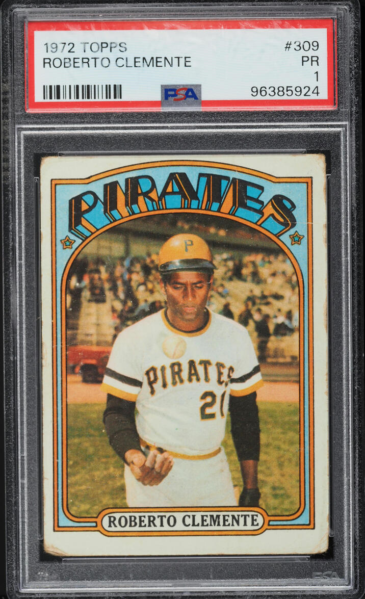 1972 Topps Roberto Clemente #309 PSA 1 PR on Fanatics Collect