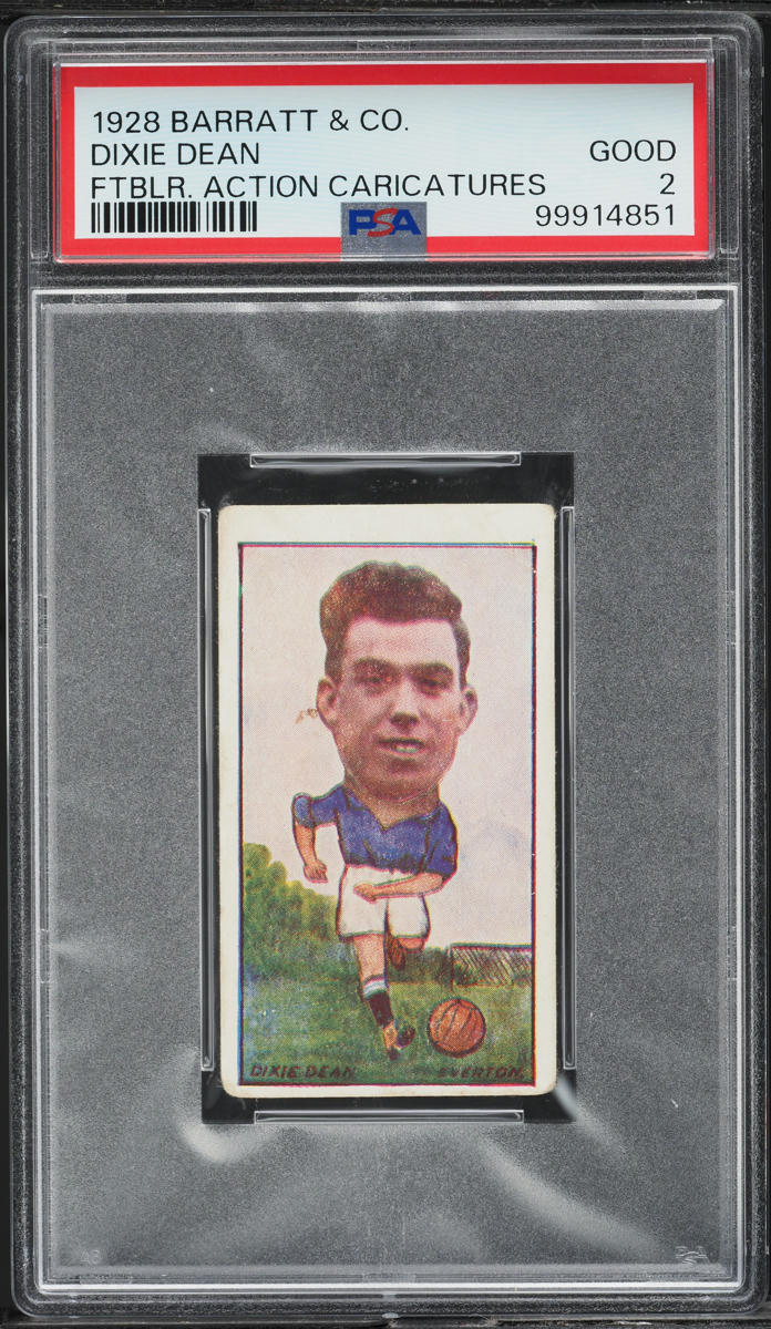 1928 Barratt Footballers Action Caricatures Dixie Dean PSA 2 GD on ...