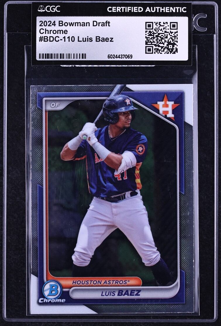 2024 Bowman Chrome Draft Luis Baez PROSPECT #BDC-110 CGC AUTH on ...