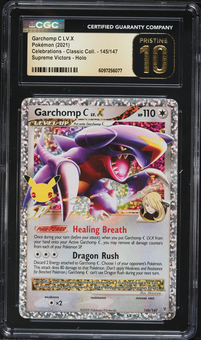 2021 Pokemon Sword & Shield Celebrations Classic Holo Garchomp C Lv.X ...
