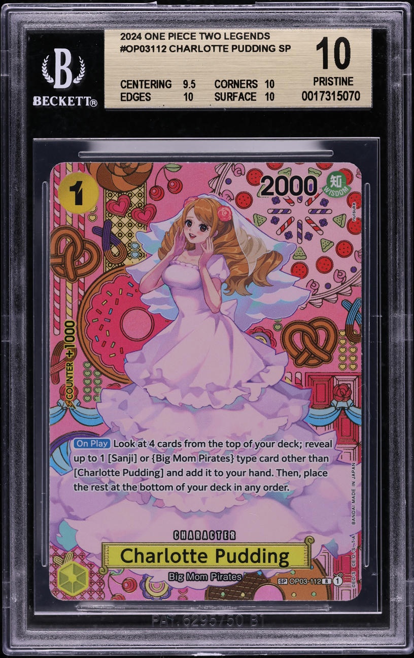 2024 One Piece Two Legends Alt Art Charlotte Pudding #OP03-112 BGS 10 PRISTINE on Fanatics Collect
