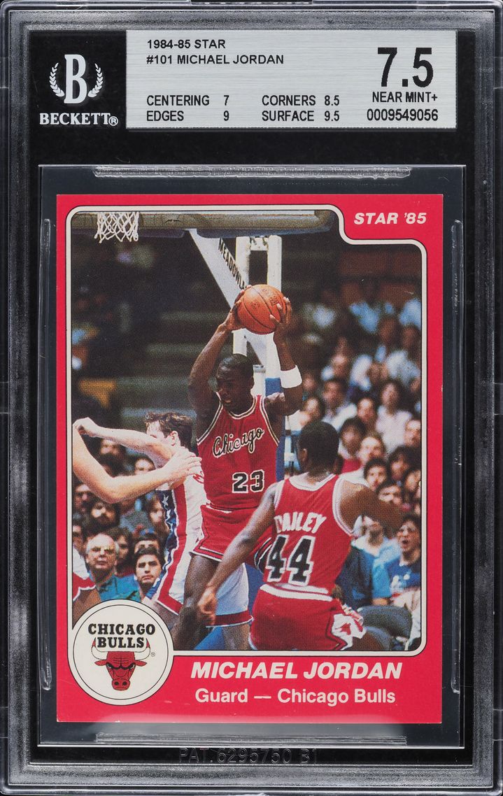 1984 Star Basketball Michael Jordan ROOKIE #101 BGS 7.5 NRMT+ on ...