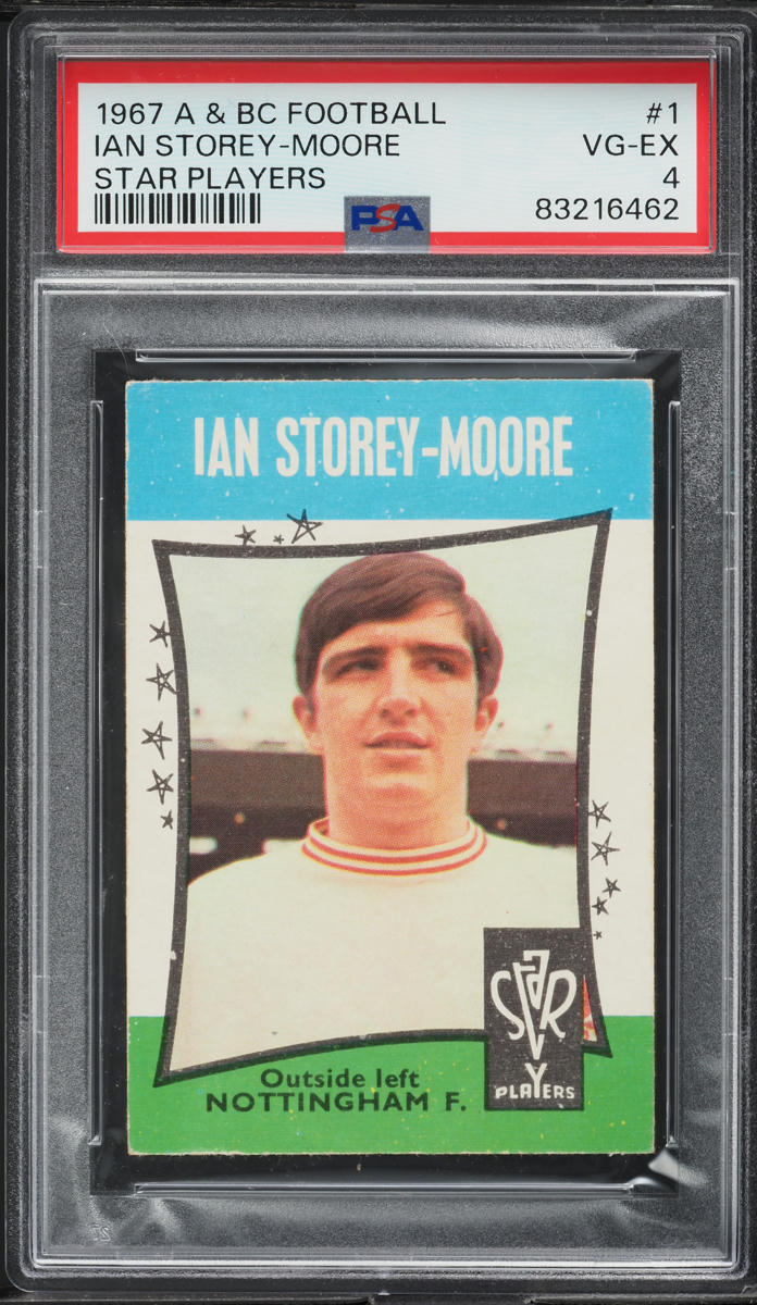 1967 A & BC Football Star Players Ian Storey-Moore #1 PSA 4 VGEX on ...