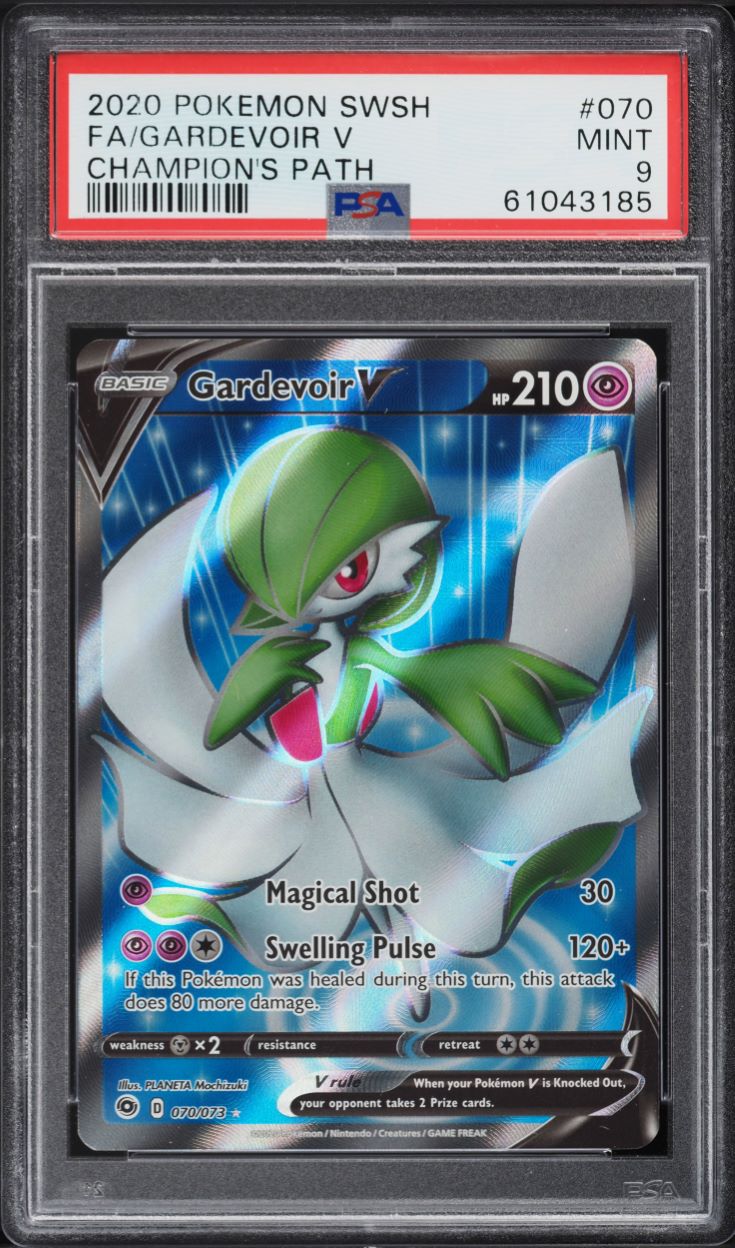 2020 Pokemon Sword & Shield Champion's Path Full Art Gardevoir V #70 ...