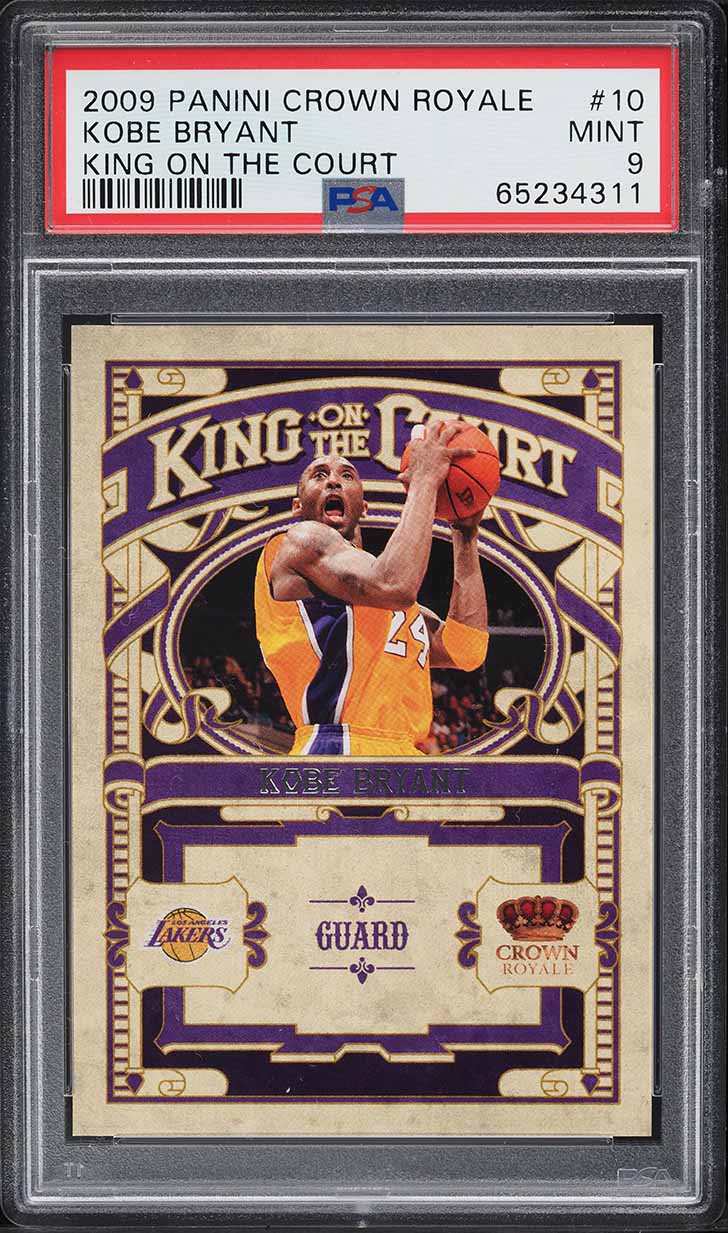 2009 Crown Royale King On The Court Kobe Bryant #10 PSA 9 MINT on ...