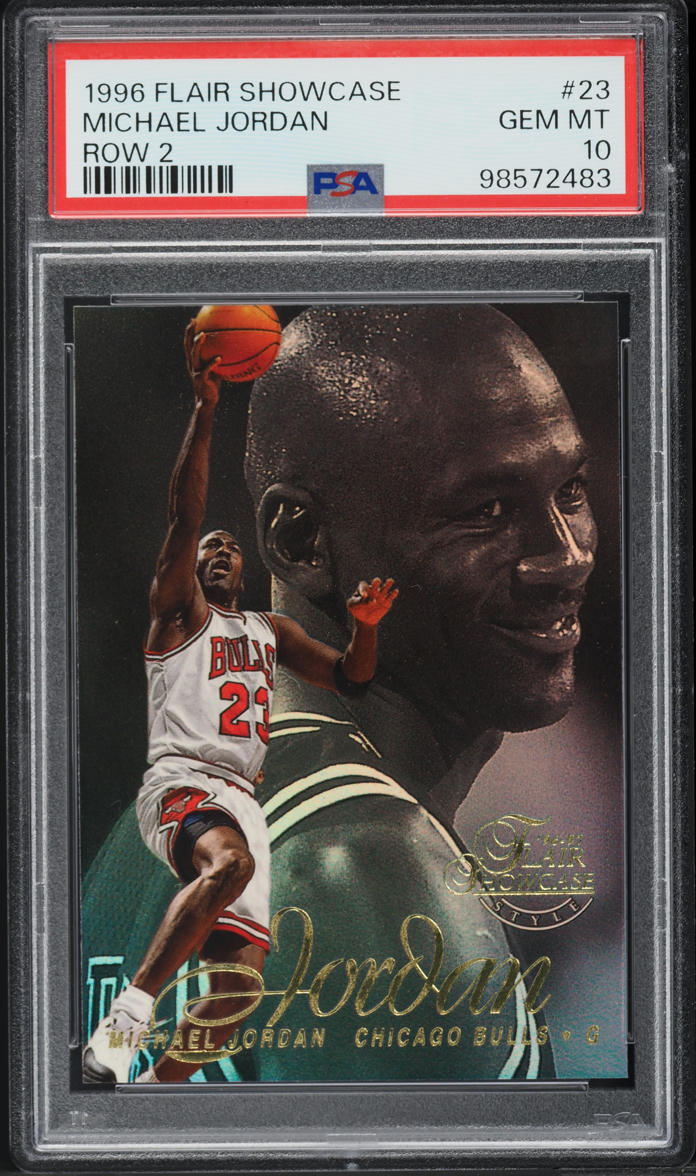 1996 Flair Showcase Row 2 Michael Jordan #23 PSA 10 GEM MINT on ...