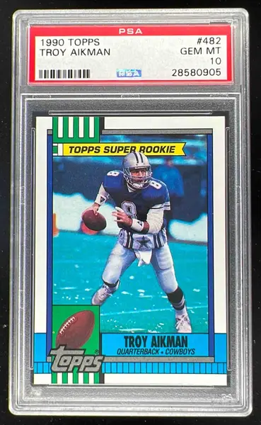 1990 Topps #482 Troy Aikman PSA 10 on Fanatics Collect