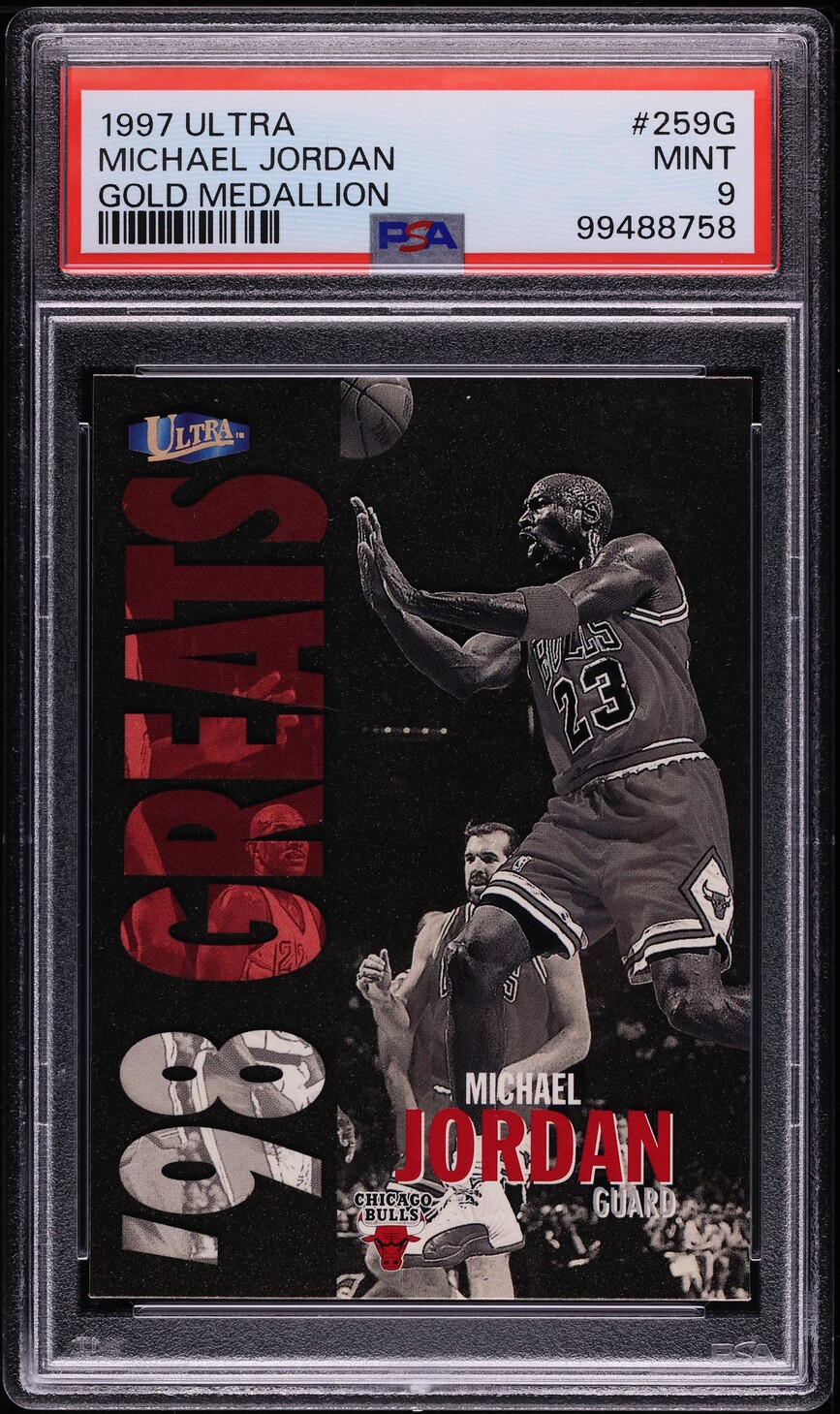 1997 Ultra Gold Medallion Michael Jordan #259G PSA 9 MINT on Fanatics ...