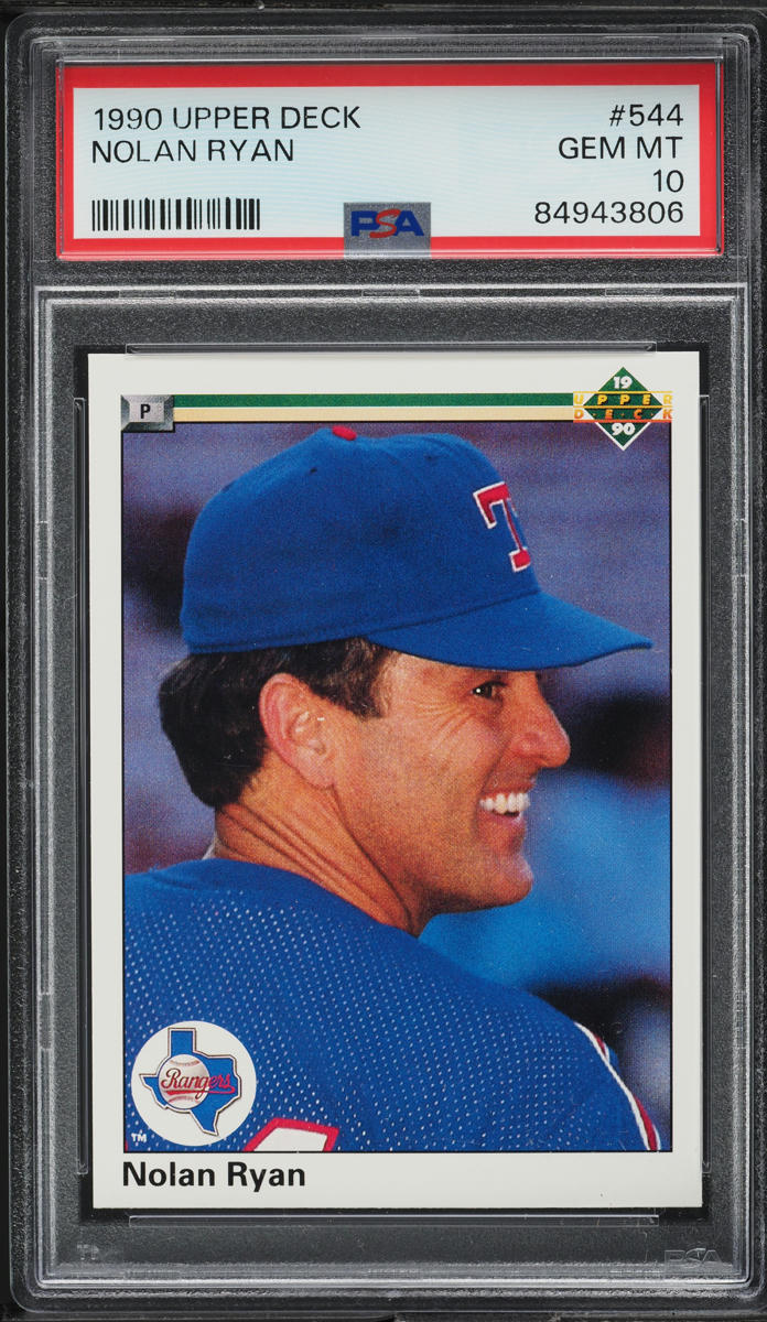 1990 Upper Deck Nolan Ryan #544 PSA 10 GEM MINT on Fanatics Collect