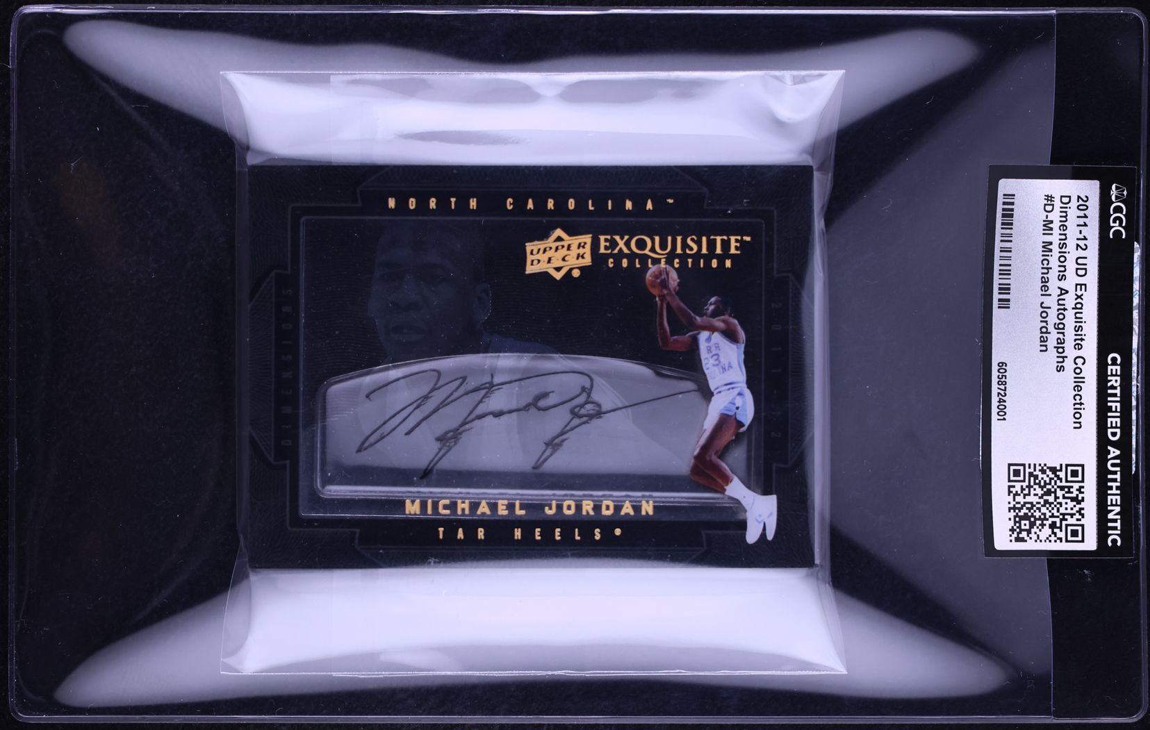 2011 Exquisite Collection Dimensions Michael Jordan AUTO #D-MI CGC AUTH ...