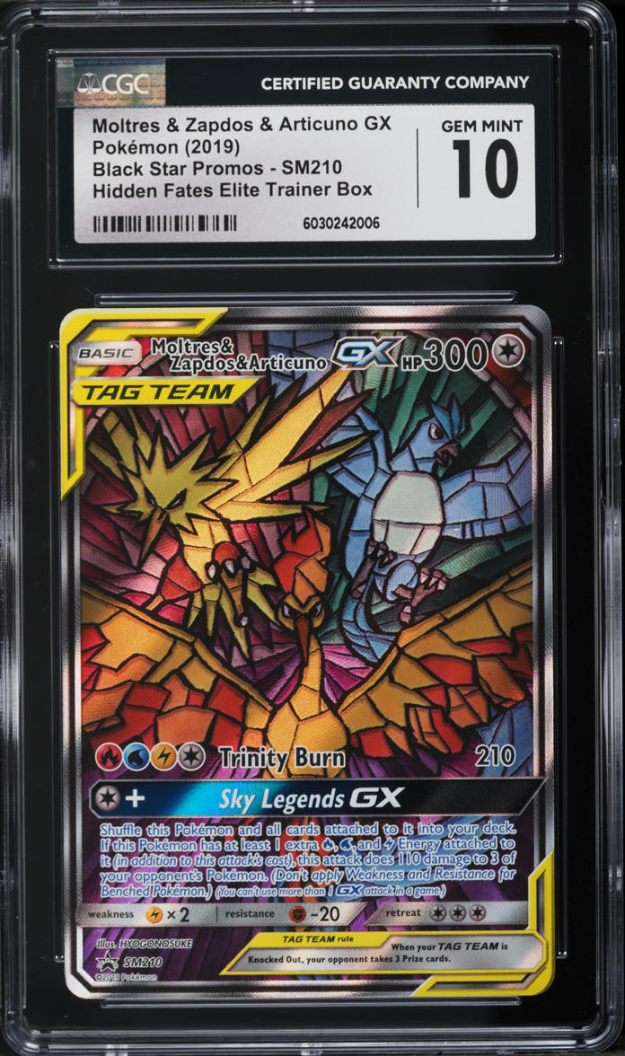 2019 Pokemon SM Promo Hidden Fates ETB Moltres & Zapdos & Articuno GX ...