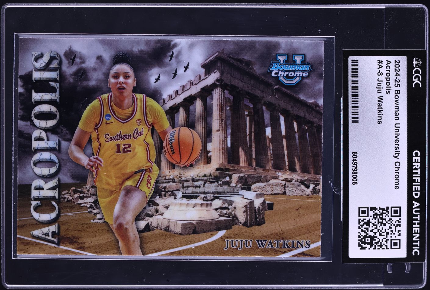 2024 Bowman Chrome University Acropolis Juju Watkins ROOKIE #A-8 CGC AUTH on Fanatics Collect