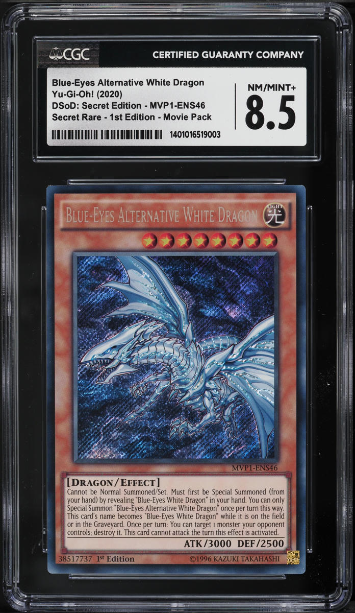 2020 Yu-Gi-Oh! DSOD 1st Ed Blue-Eyes Alternative White Dragon #MVP1-ENS46 CGC 8.5 on Fanatics ...