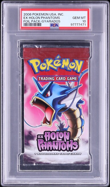 2006 Pokemon EX Holon Phantoms Booster Pack Gyarados Art PSA 10 GEM ...
