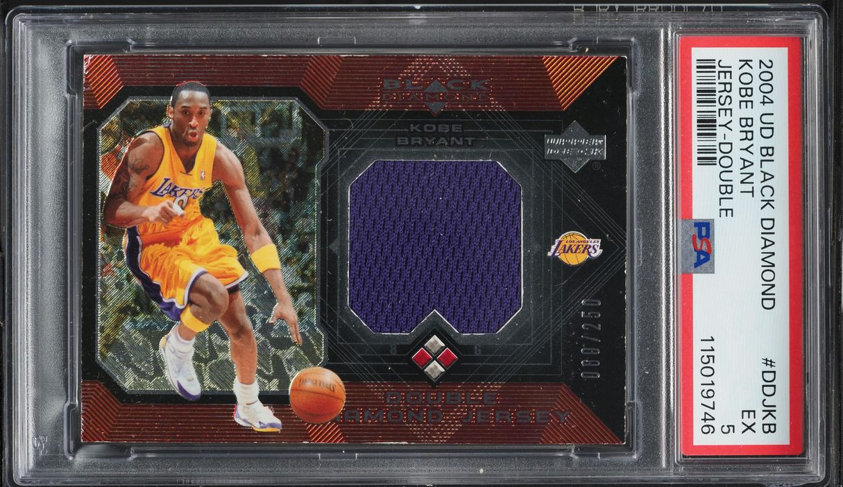 2004 Black Diamond Jersey Double Kobe Bryant PATCH /250 #DDJ-KB PSA 5 ...