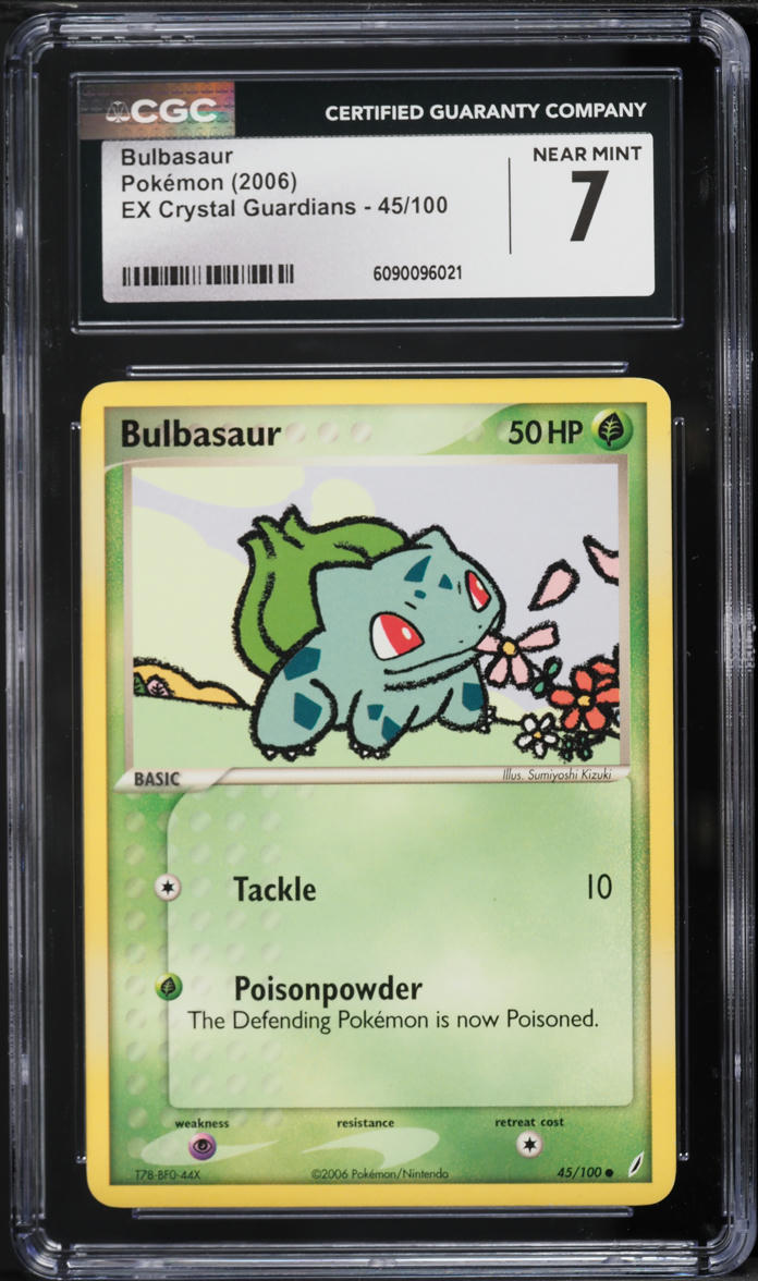 2006 Pokemon EX Crystal Guardians Bulbasaur #45 CGC 7 NRMT on Fanatics ...