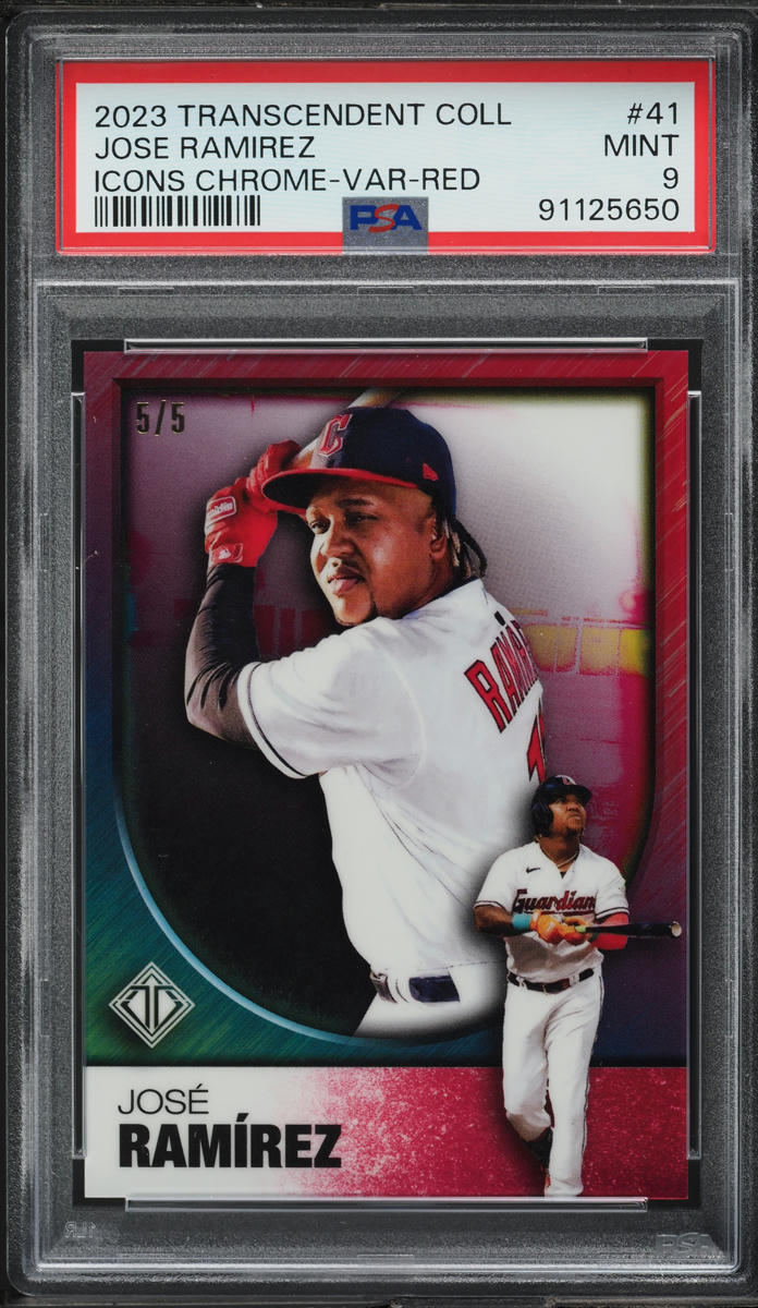 2023 Topps Transcendent Collection Icons Chrome Red Jose Ramirez 5/5 ...