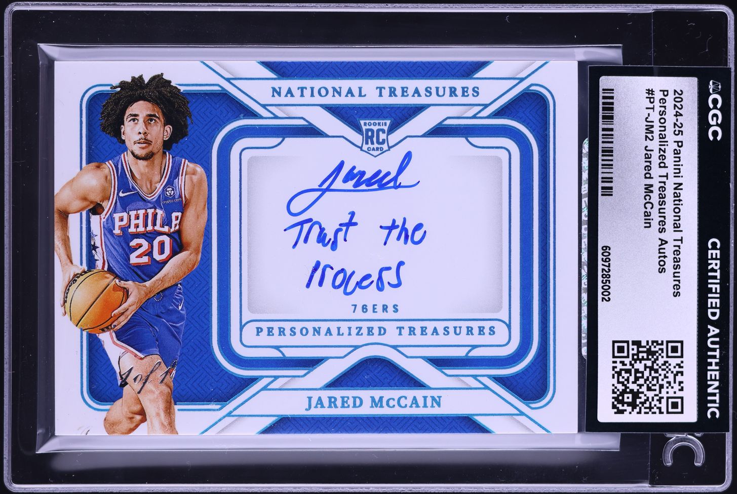 2024 National Treasures Personalized Jared McCain ROOKIE AUTO 1/1 #PT ...