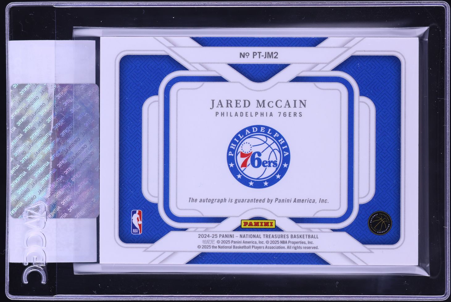 2024 National Treasures Personalized Jared McCain ROOKIE AUTO 1/1 #PT ...