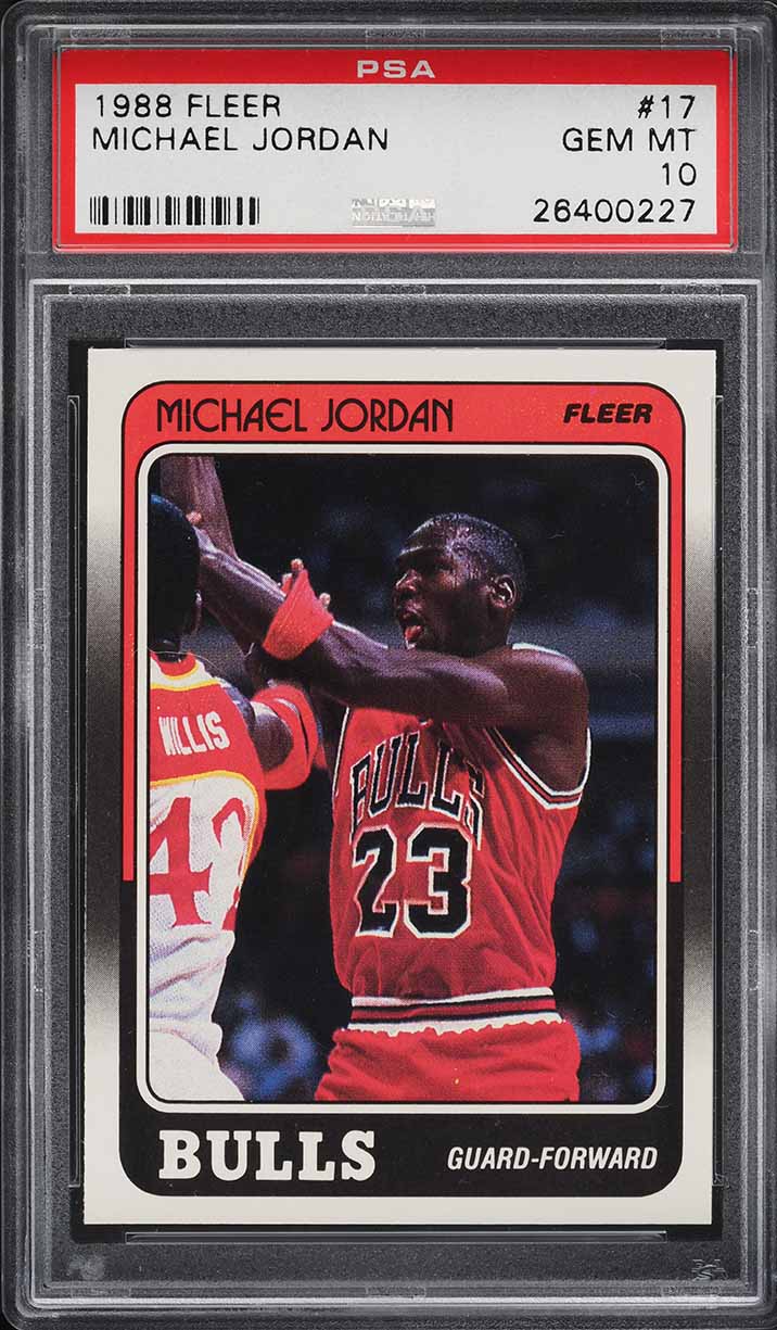 1988 Fleer Basketball Michael Jordan #17 PSA 10 GEM MINT on Fanatics ...