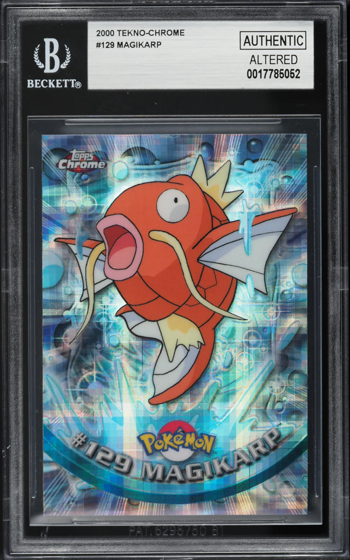 2000 Topps Chrome Pokemon Series 2 Tekno Magikarp #129 BGS AUTH on ...