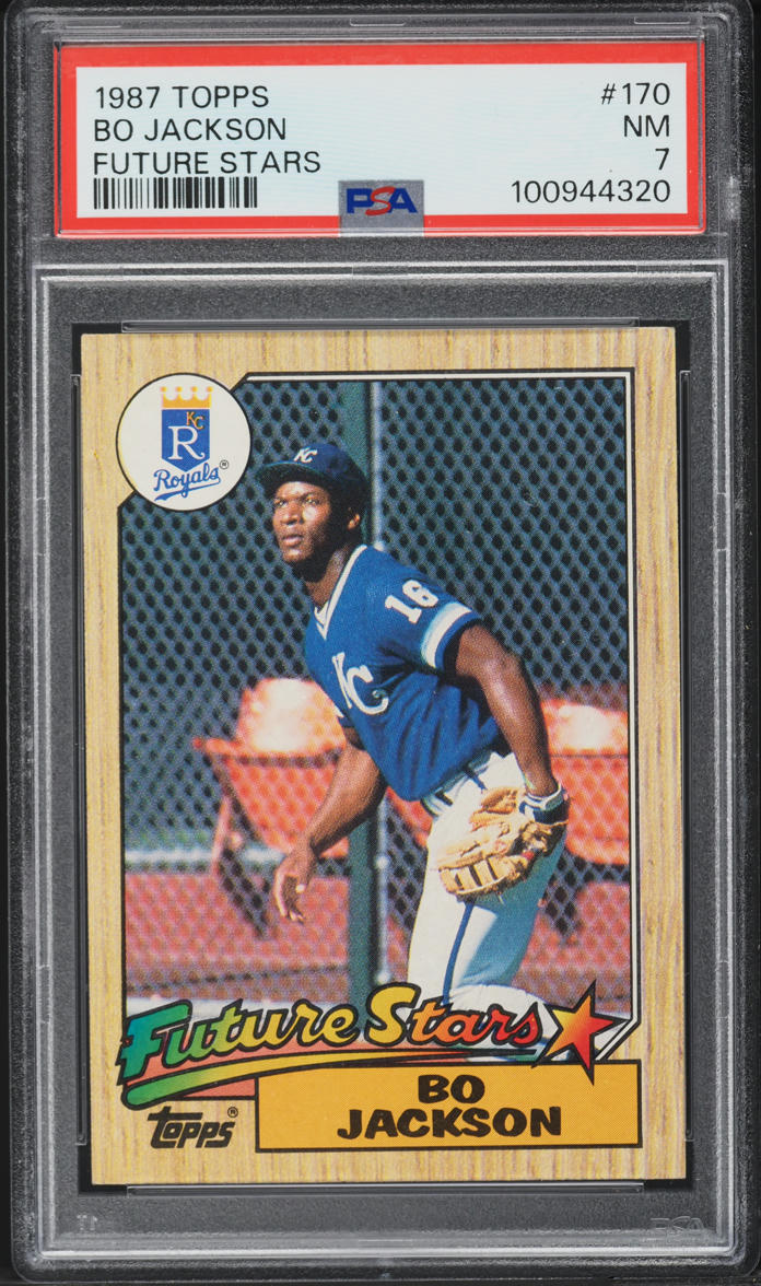 1987 Topps Future Stars Bo Jackson ROOKIE #170 PSA 7 NRMT on Fanatics ...