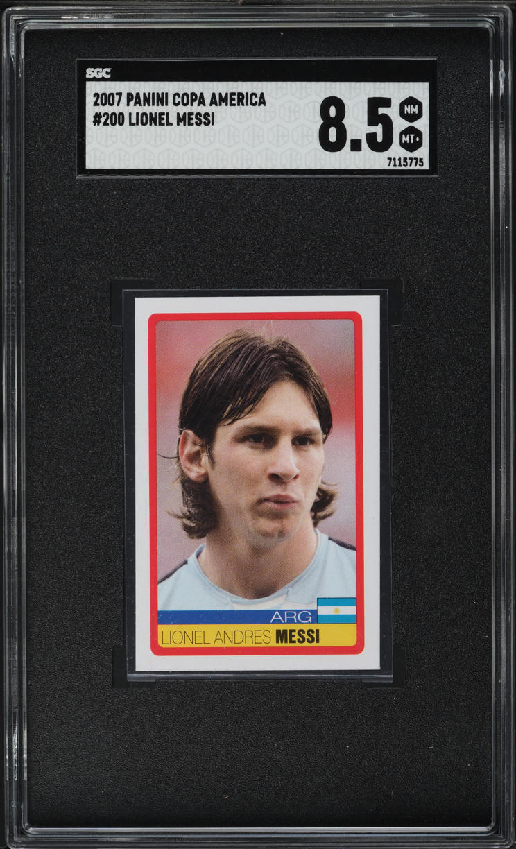 2007 Panini Copa America Lionel Messi #200 SGC 8.5 NM-MT+ on Fanatics ...