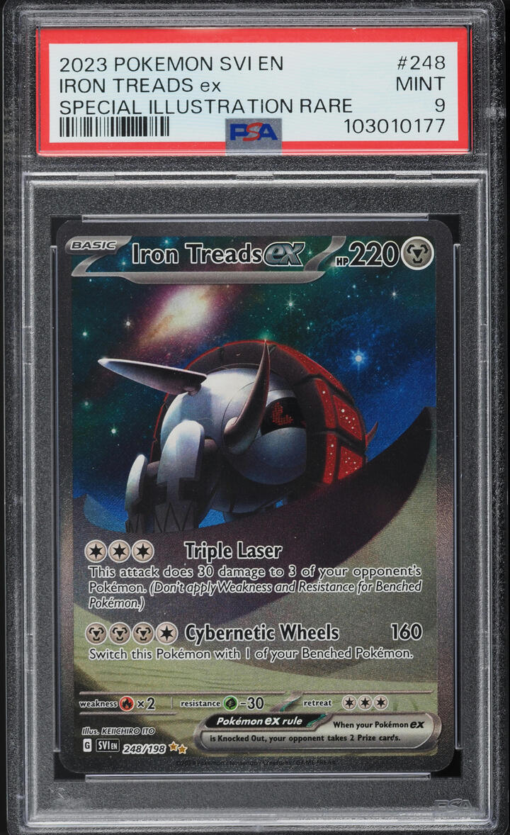 2023 Pokemon Scarlet & Violet SIR Iron Treads ex #248 PSA 9 MINT on ...