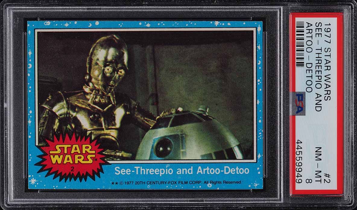 1977 Star Wars See-Threepio & Artoo-Detoo #2 PSA 8 NM-MT on Fanatics ...