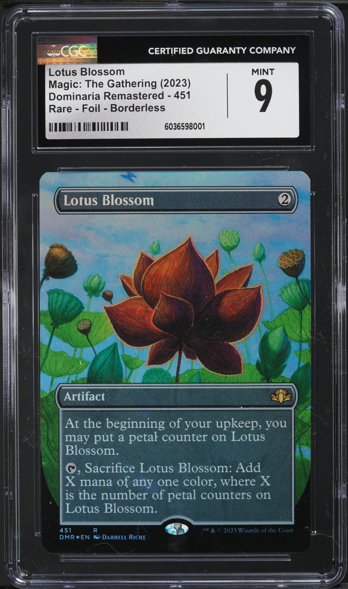 2023 MTG Dominaria Remastered Foil Borderless Lotus Blossom #451 CGC 9 ...