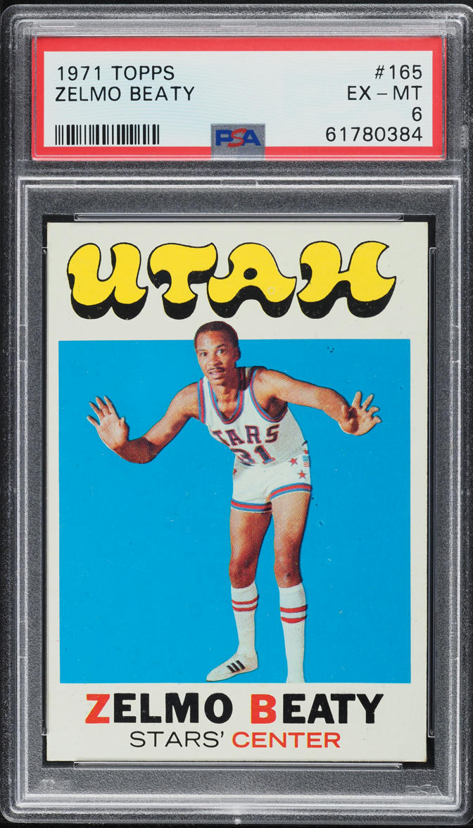 1971 Topps Basketball Zelmo Beaty ROOKIE #165 PSA 6 EXMT on Fanatics Collect