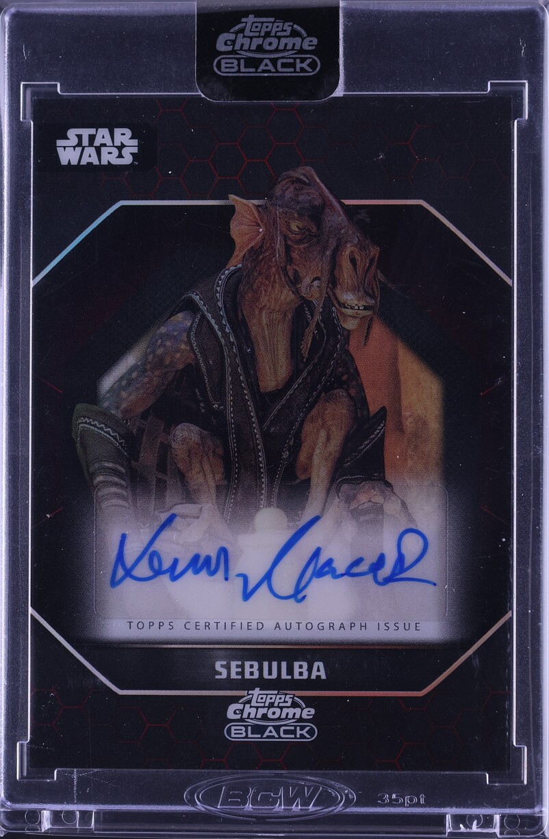 2025 Topps Chrome Black Star Wars Dark Side Lewis Macleod AUTO #ADS-LE ...
