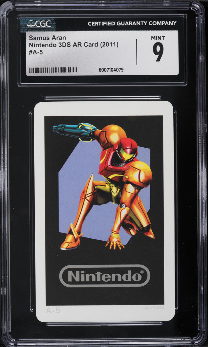 2011 Nintendo 3DS AR Card Samus Aran #A-5 CGC 9 MINT on Fanatics Collect