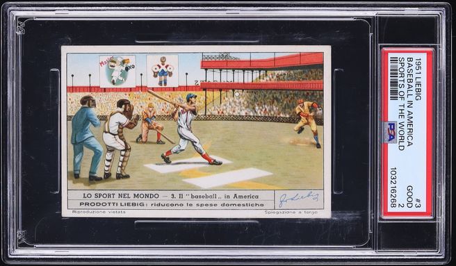 1951 Liebig Sports Of The World Baseball In America w/ Ted Williams #3 ...