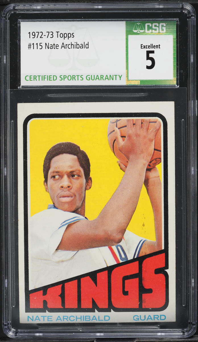 1972 Topps Basketball Nate Archibald #115 CSG 5 EX on Fanatics Collect