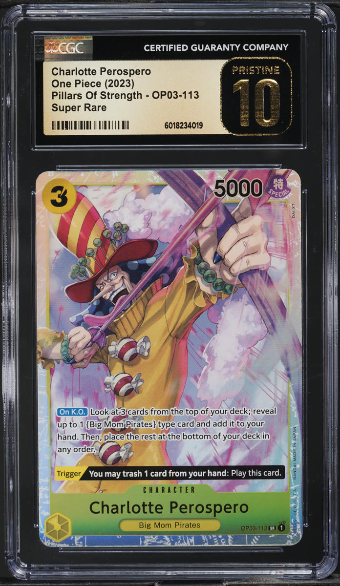 2023 One Piece Pillars Of Strength Charlotte Perospero #OP03-113 CGC 10 ...