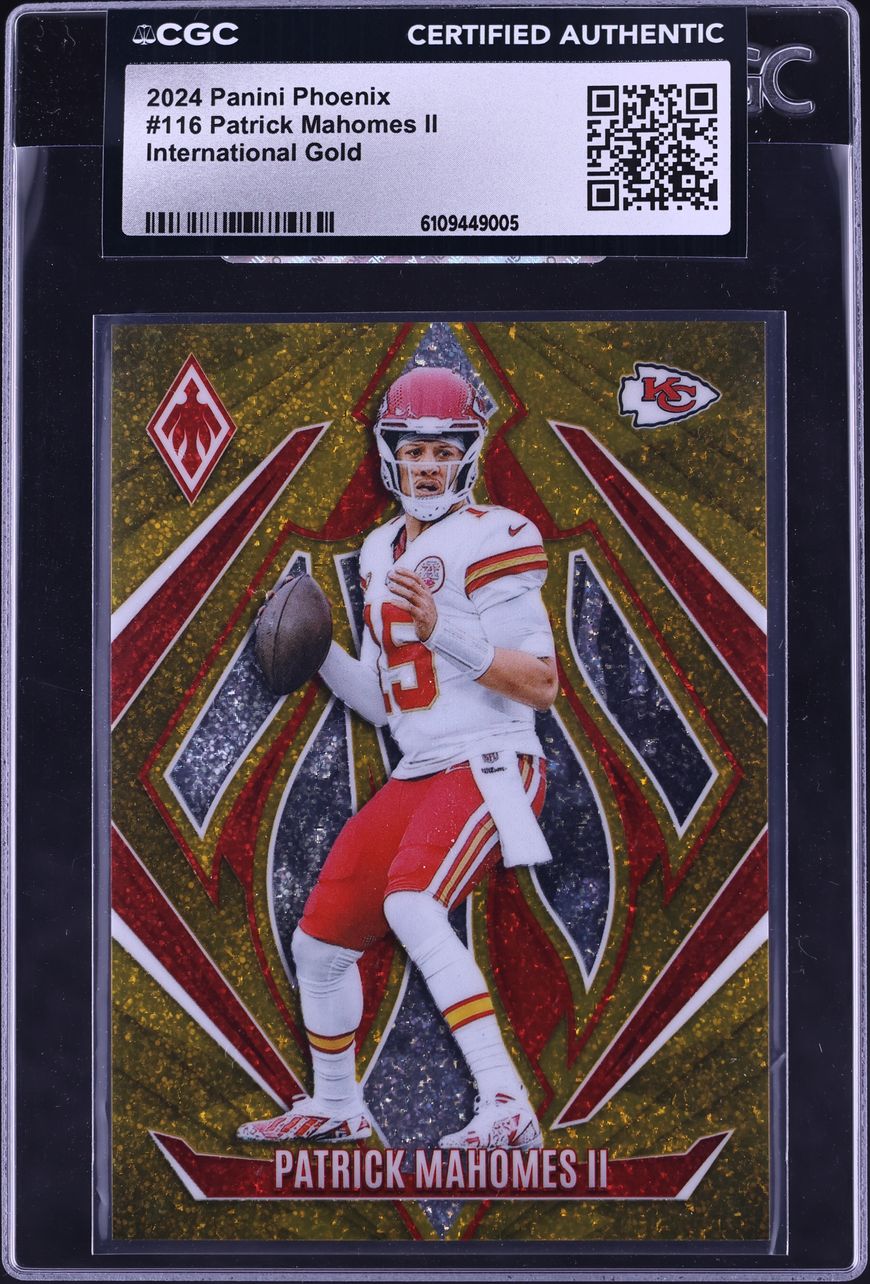 2024 Panini Phoenix International Gold Patrick Mahomes II /10 #116 CGC ...
