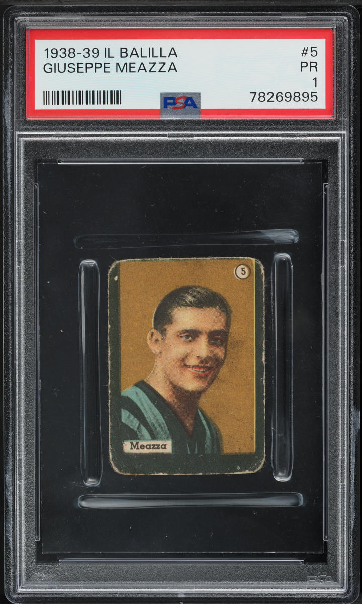 1938 Il Balilla Giuseppe Meazza #5 PSA 1 PR on Fanatics Collect