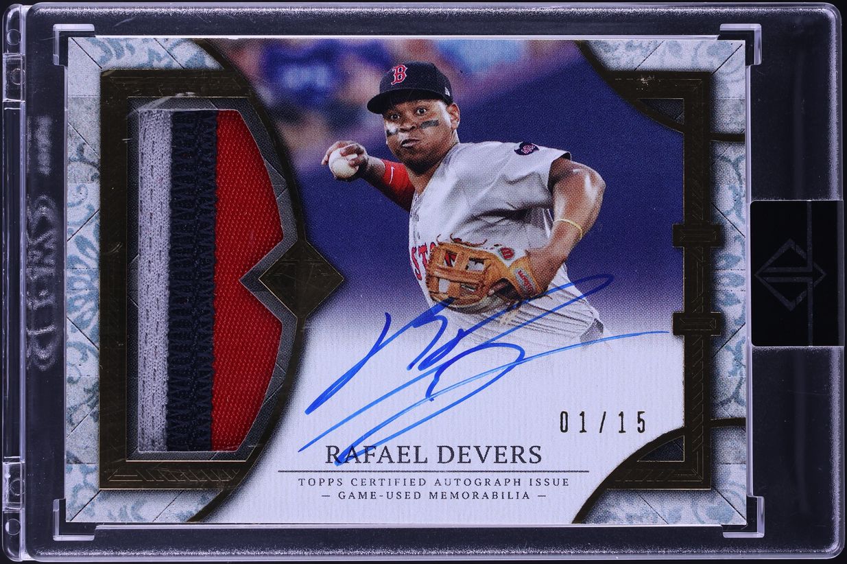 2024 Topps Transcendent Collection Rafael Devers PATCH AUTO 1/15 #TCPA ...