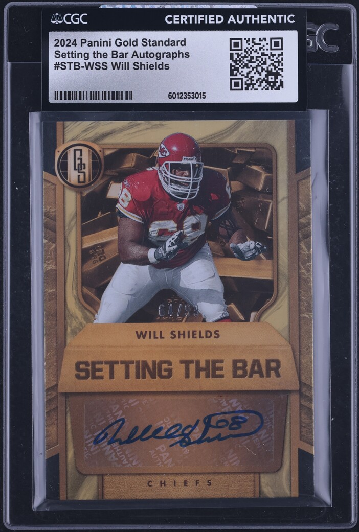 2024 Panini Gold Standard Setting The Bar Will Shields AUTO /99 CGC ...