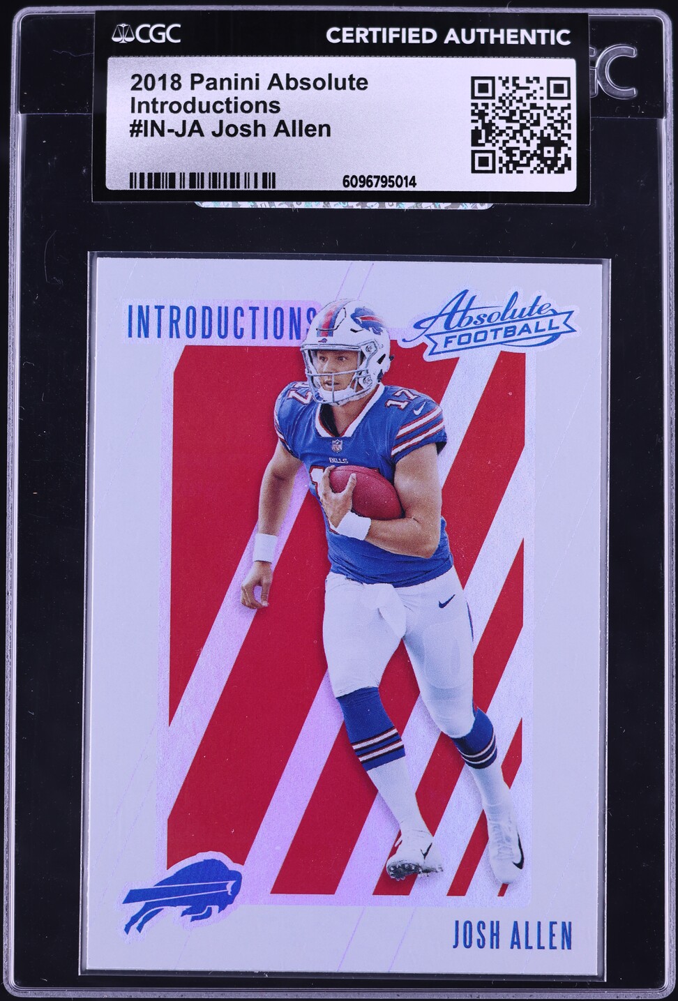 2018 Absolute Introductions Josh Allen ROOKIE #IN-JA CGC AUTH on ...