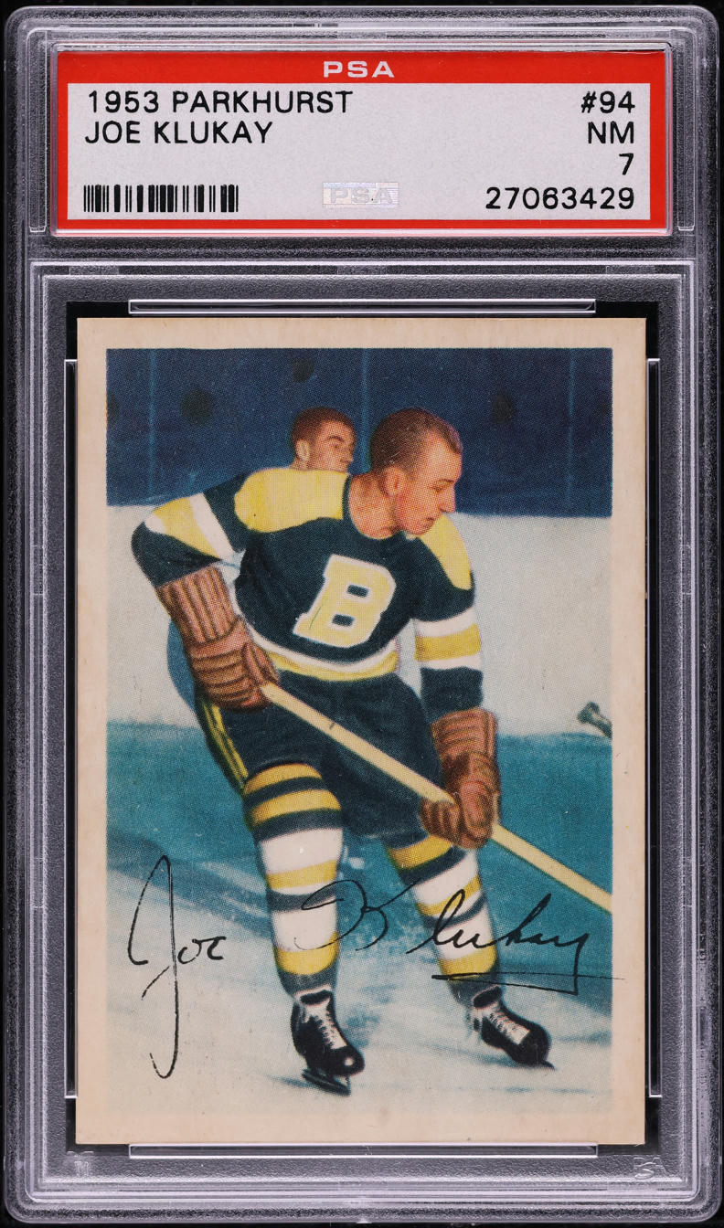 1953 Parkhurst Joe Klukay #94 PSA 7 NRMT on Fanatics Collect