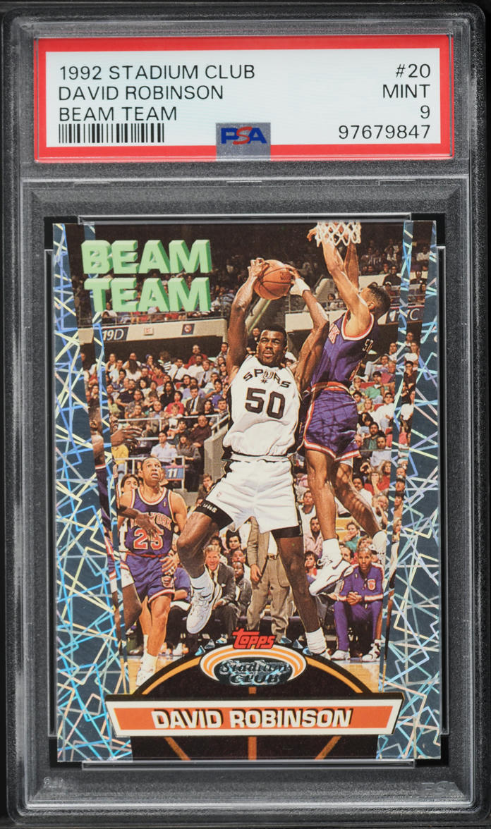 1992 Stadium Club Beam Team David Robinson #20 PSA 9 MINT on Fanatics ...