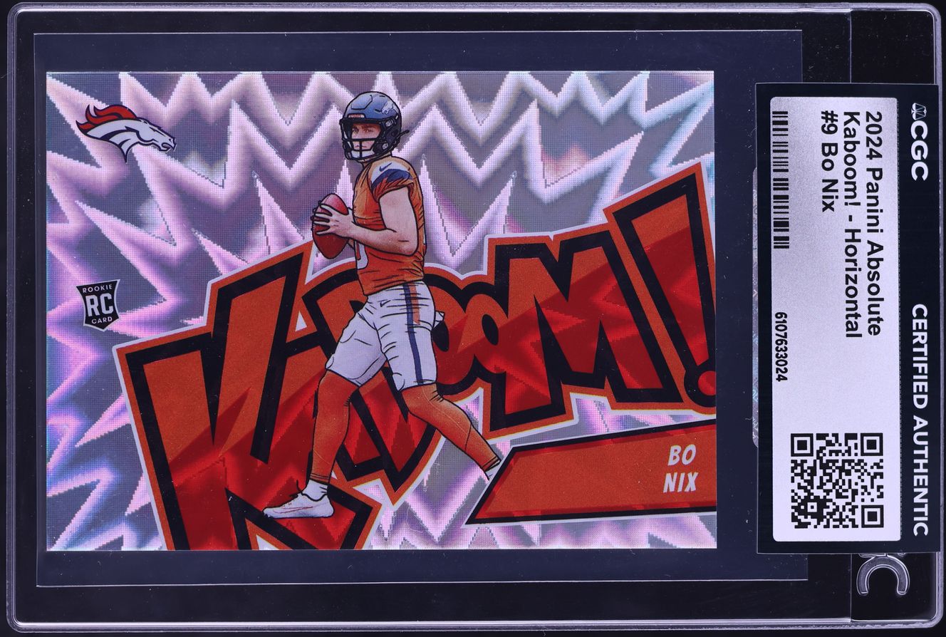 2024 Absolute Kaboom! Horizontal Bo Nix ROOKIE #9 CGC AUTH on Fanatics ...