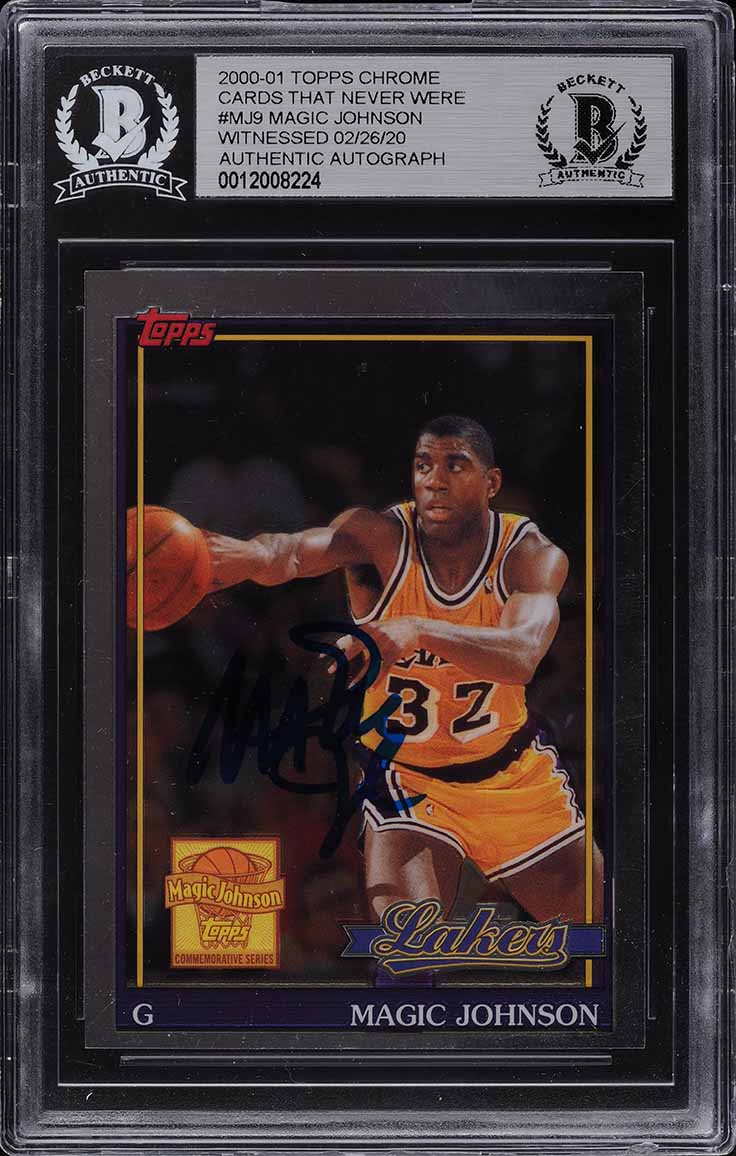 2000 Topps Chrome Cards That Never Were Magic Johnson AUTO #MJ9 BGS ...